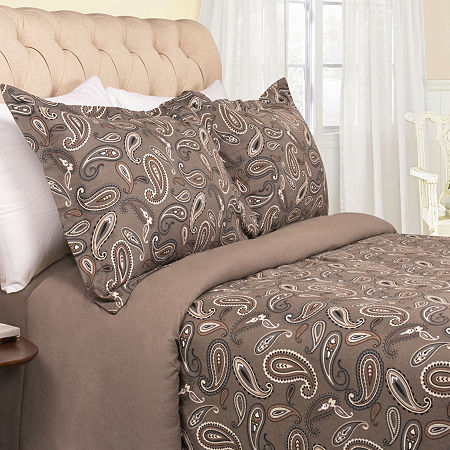 Click here for Superior Cotton Flannel Paisley Duvet Cover Set prices