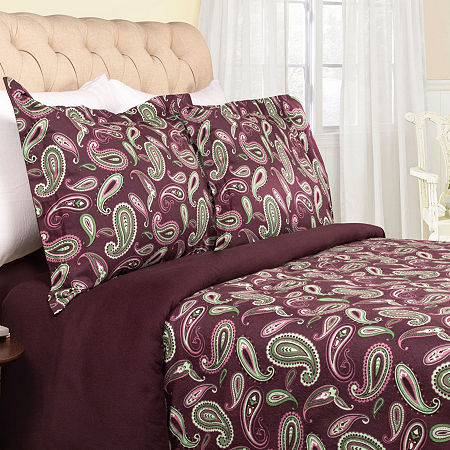 Click here for Superior Cotton Flannel Paisley Duvet Cover Set prices