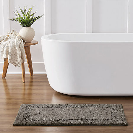 Click here for Royal Velvet Cotton Frame Bathtub Mat  One Size  G... prices