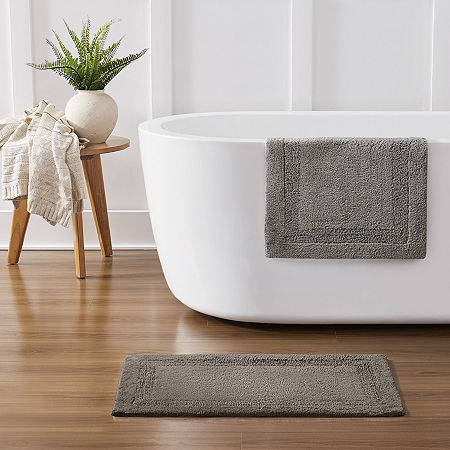 Click here for Royal Velvet Cotton Frame Bathtub Mat  One Size  G... prices