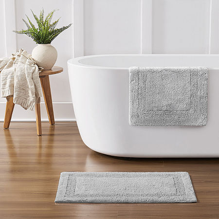 Click here for Royal Velvet Cotton Frame Bathtub Mat  One Size  G... prices