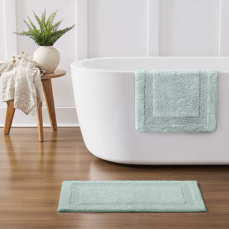 Click here for Royal Velvet Cotton Frame Bathtub Mat  One Size  G... prices