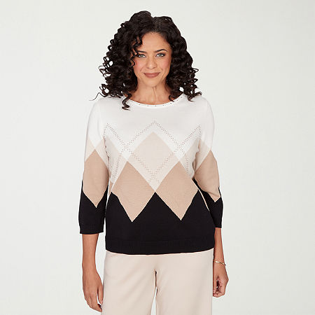 Click here for Alfred Dunner Seville Womens Boat Neck 3/4 Sleeve... prices