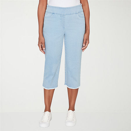 Click here for Alfred Dunner Classics Womens Mid Rise Capri Jean... prices