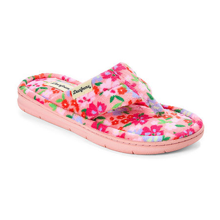 Click here for Dearfoams Womens Memory Foam Slip-On Slippers  X-l... prices