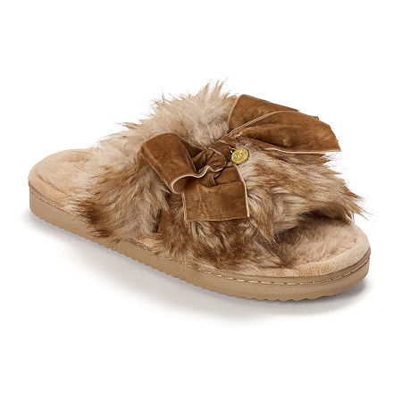 Click here for Dearfoams Womens Memory Foam Slip-On Slippers  X-l... prices