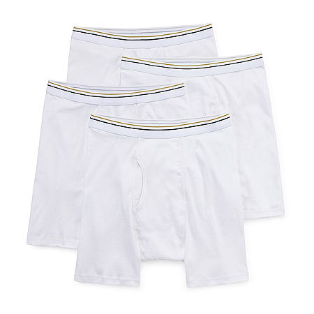 Click here for Stafford Cotton Mens 4 Pack Boxer Briefs 302866  L... prices