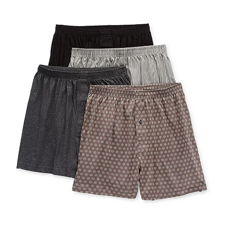 Click here for Stafford Cotton Knit Mens 4 Pack Boxers 305939  Sm... prices