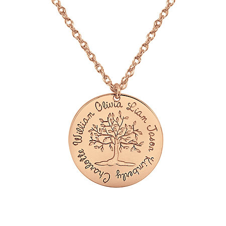 Click here for Personalized Womens Round Family Tree Name Pendant... prices