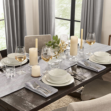 Click here for Fieldcrest Luxury Cotton-Linen Herringbone Table R... prices