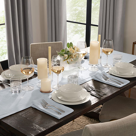 Click here for Fieldcrest Luxury Cotton-Linen Herringbone Table R... prices