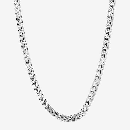 Click here for Mens Stainless Steel Solid Link Chain Necklace  On... prices
