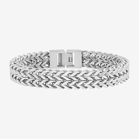 Click here for Mens Stainless Steel 8 1/2 Inch Link Chain Bracele... prices