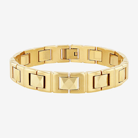 Click here for Mens Stainless Steel Solid 8 1/2 Inch Link Bracele... prices