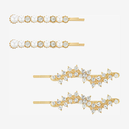 Click here for Bijoux Bar 4-pc. Bobby Pin  One Size  Yellow prices