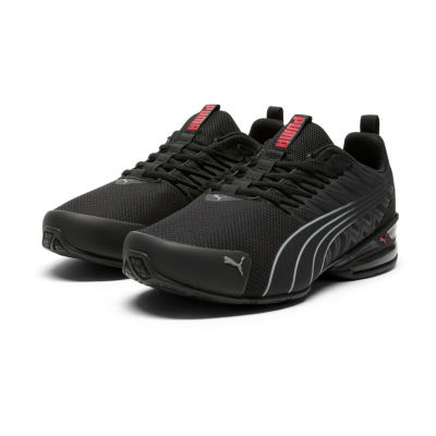 PUMA Voltaic Evo Mens Running Shoes Wide Width, Color: Black Red Gray ...