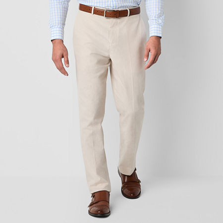 Click here for Stafford Linen Blend Extended Tab Mens Regular Fit... prices