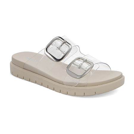 Click here for Mia Girl Womens Strap Sandals  7 1/2 Medium  Clear prices