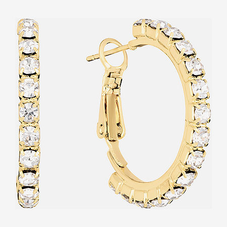 Click here for Sparkle Allure Womens Crystal 14K Gold Over Brass... prices