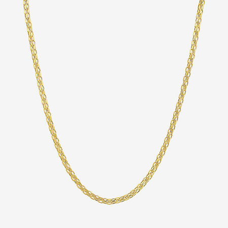 Click here for Womens 10K Gold 16 Inch Link Chain Necklace  One S... prices