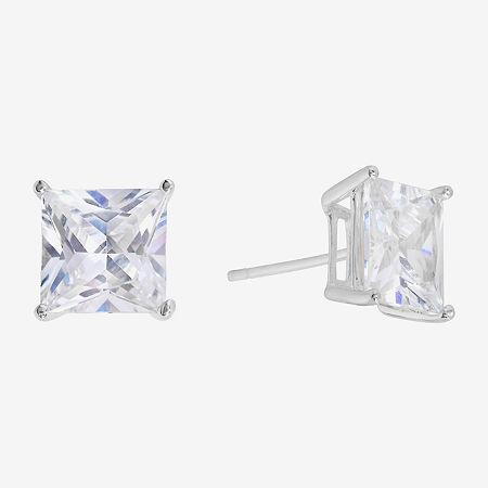 Click here for Sparkle Allure Cubic Zirconia 8mm Square Stud Earr... prices