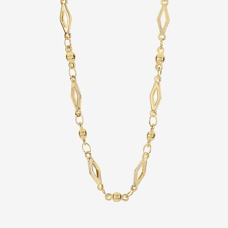 Click here for Silver Reflections Womens 14K Gold Over Brass 16 I... prices