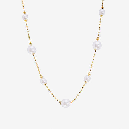 Click here for Silver Reflections Womens 14K Gold Over Brass 16 I... prices