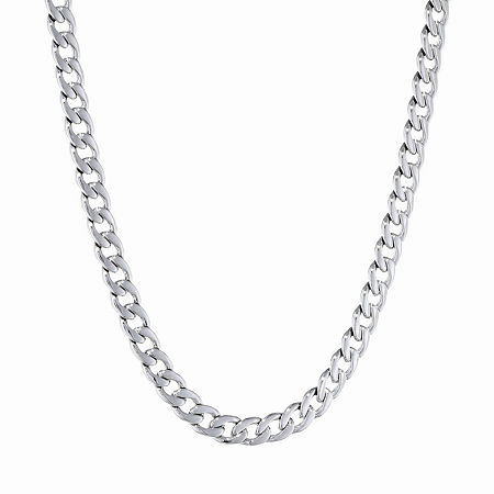Click here for Mens Stainless Steel 22 Inch Curb Chain Necklace... prices