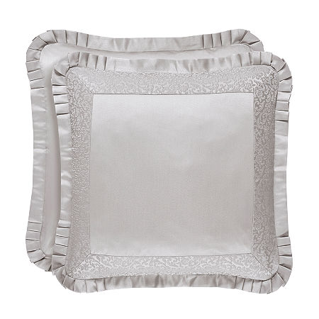 J Queen New York La Scala Sham  European - Silver
