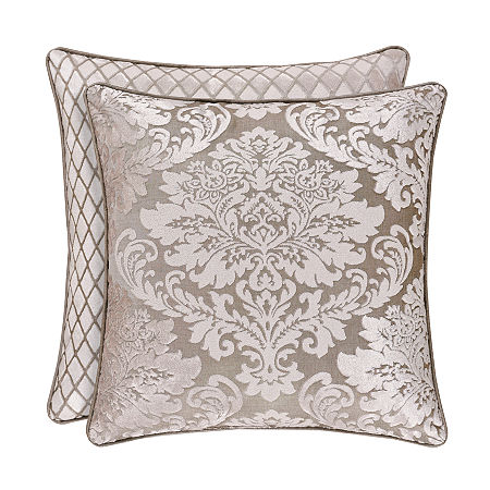 J Queen New York Bel Air Reversible Decorative Pillow  18 x 18 - Sand