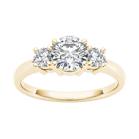 Click here for 1 1/2 CT.T.W. Natural Round Diamond 14K Gold 3-Sto... prices