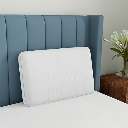 BodiPEDIC Aerofusion Gusseted Gel-Infused Memory Foam Pillow  Jumbo - White