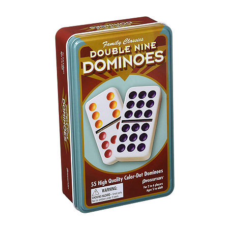 Click here for Pressman Dominoes: Double Nine Color Dot In Tin Do... prices