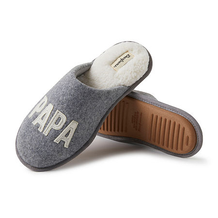 Click here for Dearfoams MenÂs Carson Family Scuff  Small  Gray prices
