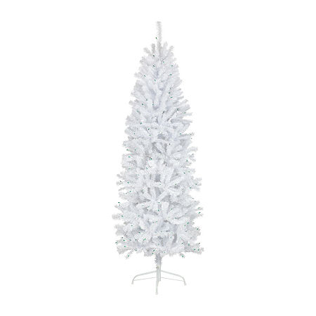 Click here for Northlight Slim Geneva White Spruce Artificial Gre... prices