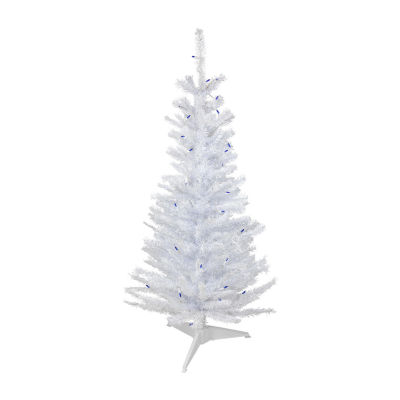 Northlight Woodbury White Slim Artificial Blue Lights 4 Foot Pre-Lit ...