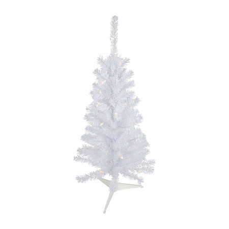 Click here for Northlight Woodbury White Slim Artificial Clear Li... prices