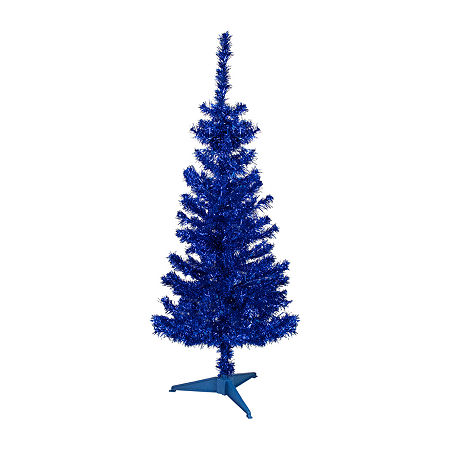 Click here for Northlight Blue Artificial Tinsel Unlit 4 Foot Chr... prices