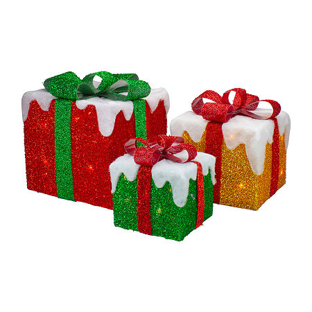 Click here for Northlight Set Of 3 Led Lighted Green Gold And Red... prices