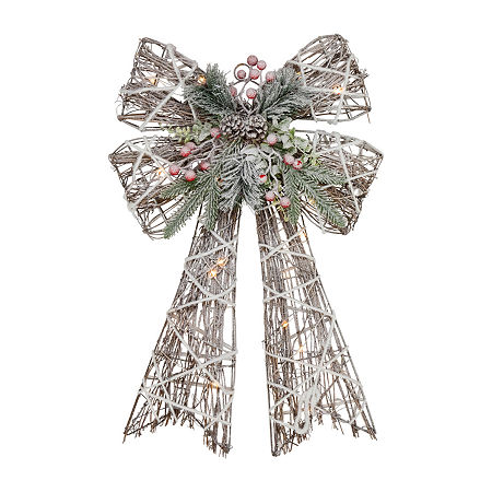 Click here for Northlight 23in Led Lighted Frosted Rattan Christm... prices