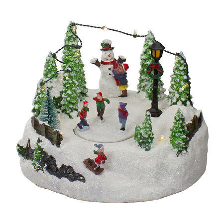 Click here for Northlight 9in Scene With Moving Skaters And A Sno... prices