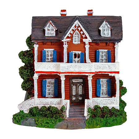 Click here for Northlight 4.5in Red And White Led Colonial House... prices