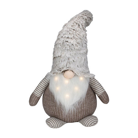 Click here for Northlight 23.5in Led Lighted Brown And White Knit... prices