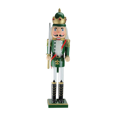 Click here for Northlight 24in Green And Gold King With Sword Chr... prices