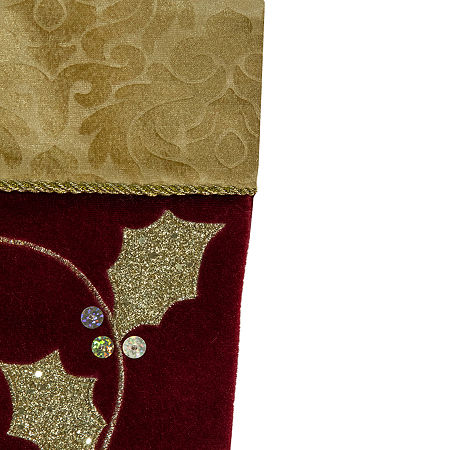 Click here for Northlight 20.5-Inch Velvet Gold And Maroon Etched... prices