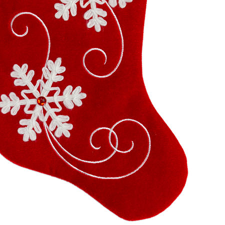 Click here for Northlight 20.5-Inch Red And White Velvet With Whi... prices