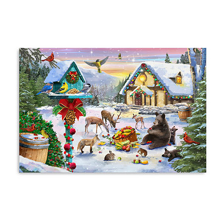 Click here for Lumaprints Christmas Feast Canvas Art  One Size  W... prices