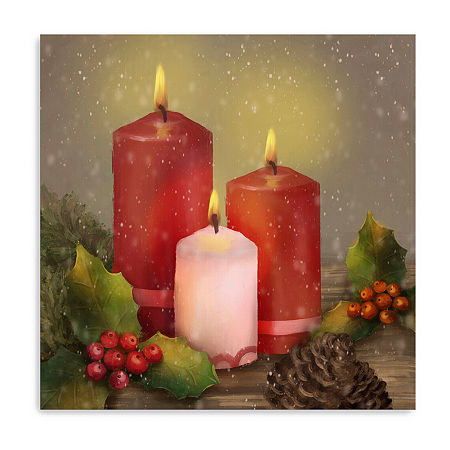 Click here for Lumaprints Candles Canvas Art  One Size  Red prices