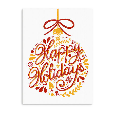 Click here for Lumaprints Happy Holidays Canvas Art  One Size  Wh... prices
