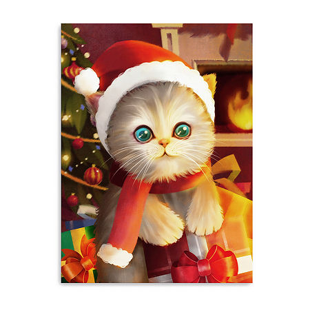 Click here for Lumaprints Cat Gifts Canvas Art  One Size  Red prices